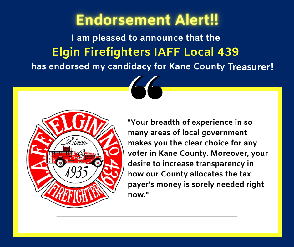 Penny Wegman - Candidate for Kane County Treasurer